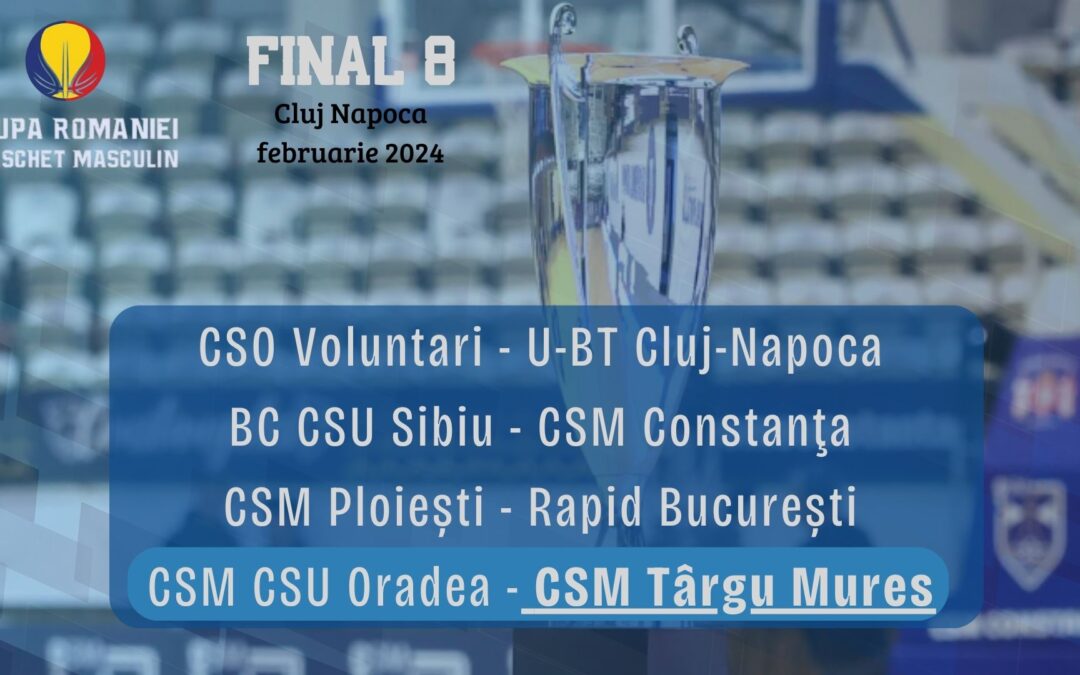 BASCHET CR: Cu Oradea la Cluj! - CSMTGM-MSVSK